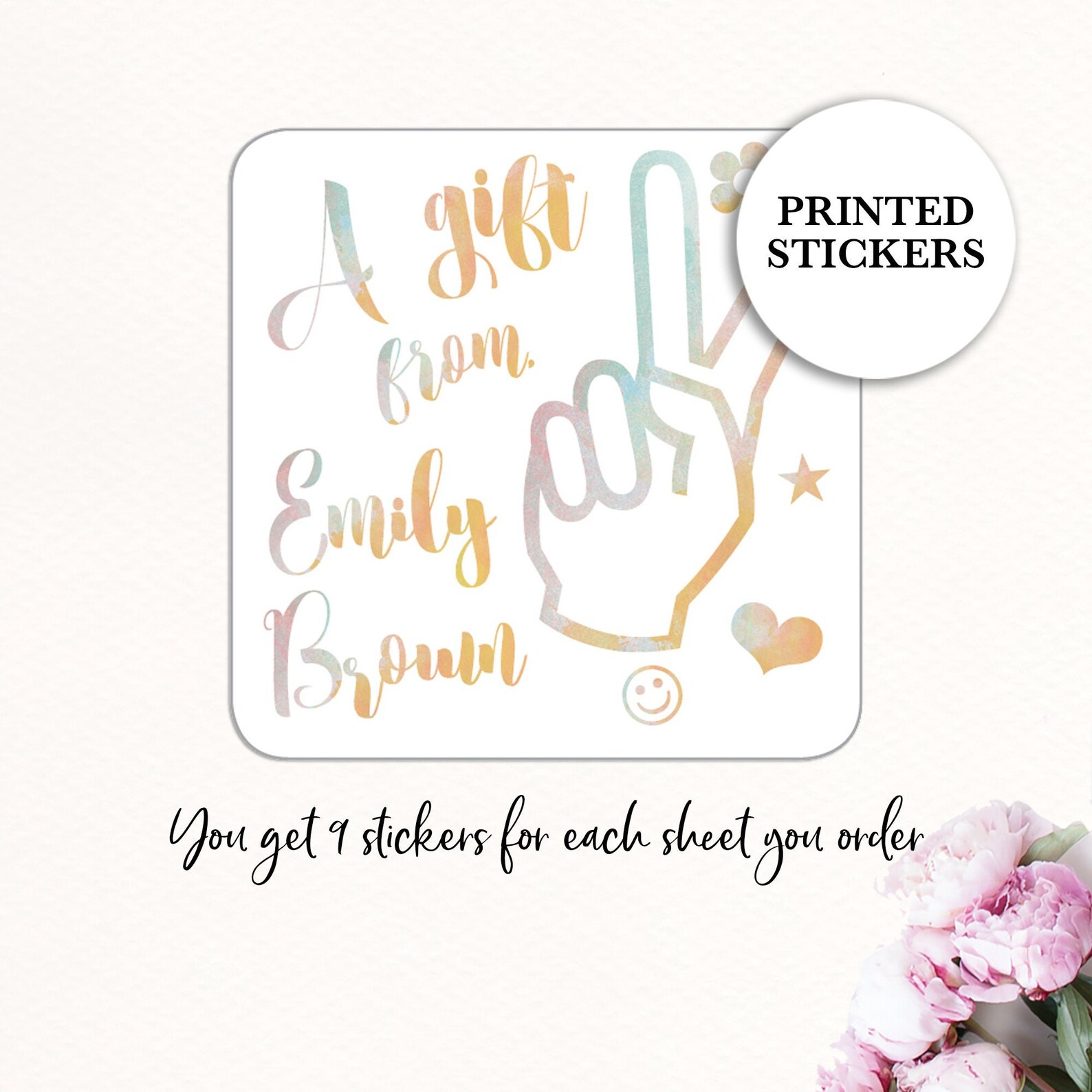 Personalized Gift Stickers for Kids Kids Gift Labels Printed - Etsy