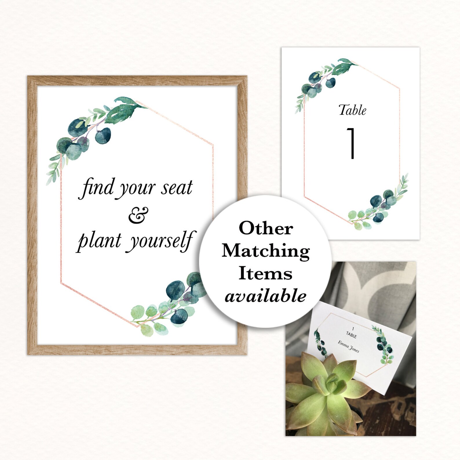 DIY Place Cards Sign Template Find Your Table Template 8x10 - Etsy