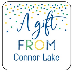 Boys Gift Tags, Kids Gift Labels, Printed Birthday Stickers ...