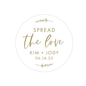 Spread the Love Stickers, Spread the Love Labels, Custom Jam Label ...