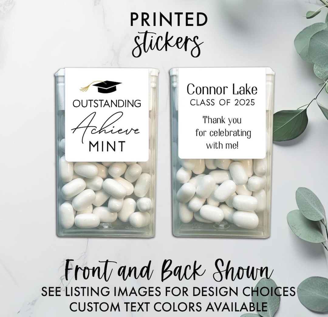 Graduation Party Favors, Outstanding Achieve Mint, Graduation Mint ...