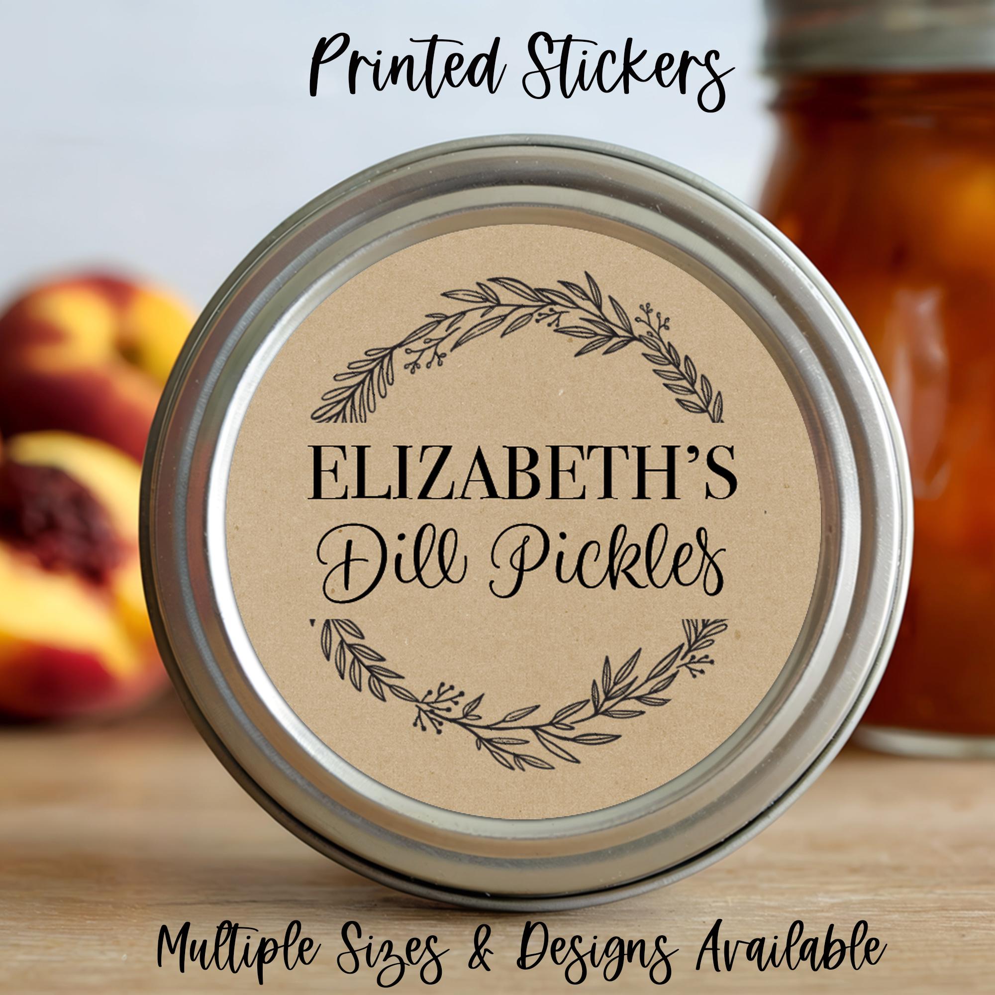 Personalized Canning Jar Labels, Custom Personalized Label, Modern ...
