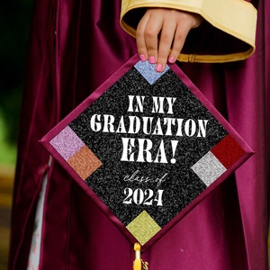 Printable Graduation Cap Topper, in My Graduation Era, Swift Inspired ...