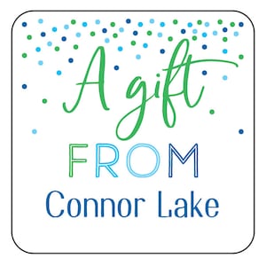 Boys Gift Tags, Kids Gift Labels, Printed Birthday Stickers ...