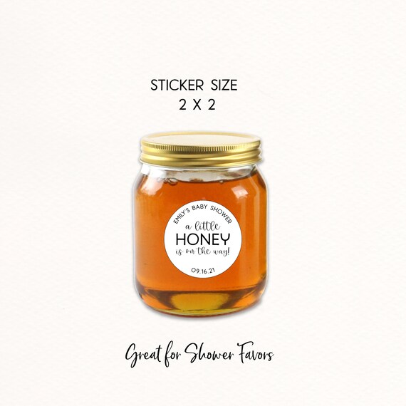 Honey Favor Sticker Baby Shower Favor Stickers Baby Shower Honey ...
