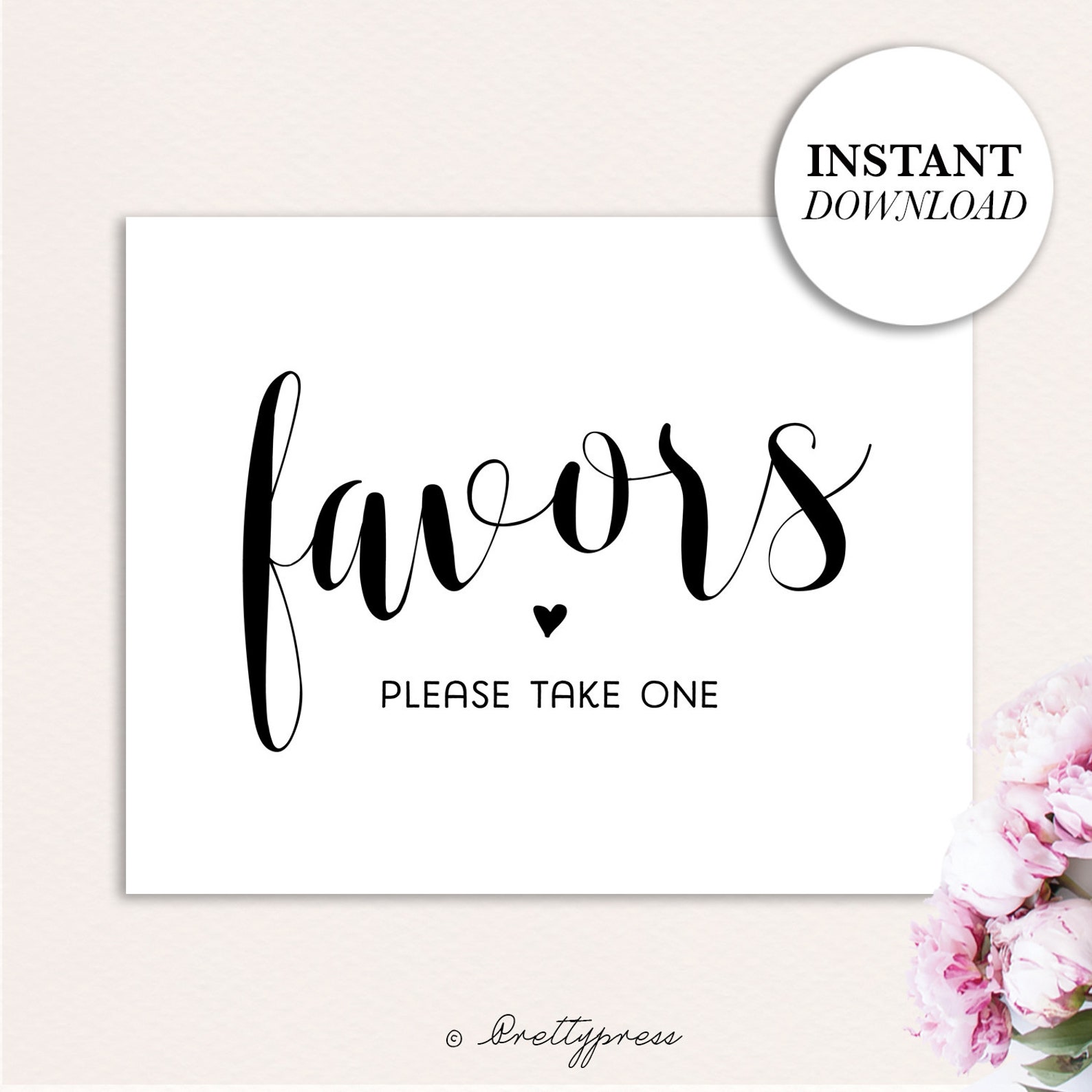 Favors Sign Printable Favors Sign Favors Sign Wedding | Etsy