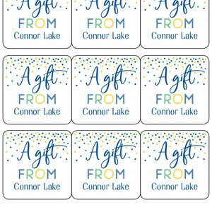 Boys Gift Tags, Kids Gift Labels, Printed Birthday Stickers ...