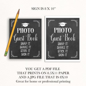 Graduation Photo Guest Book Graduation Guest Book Sign - Etsy