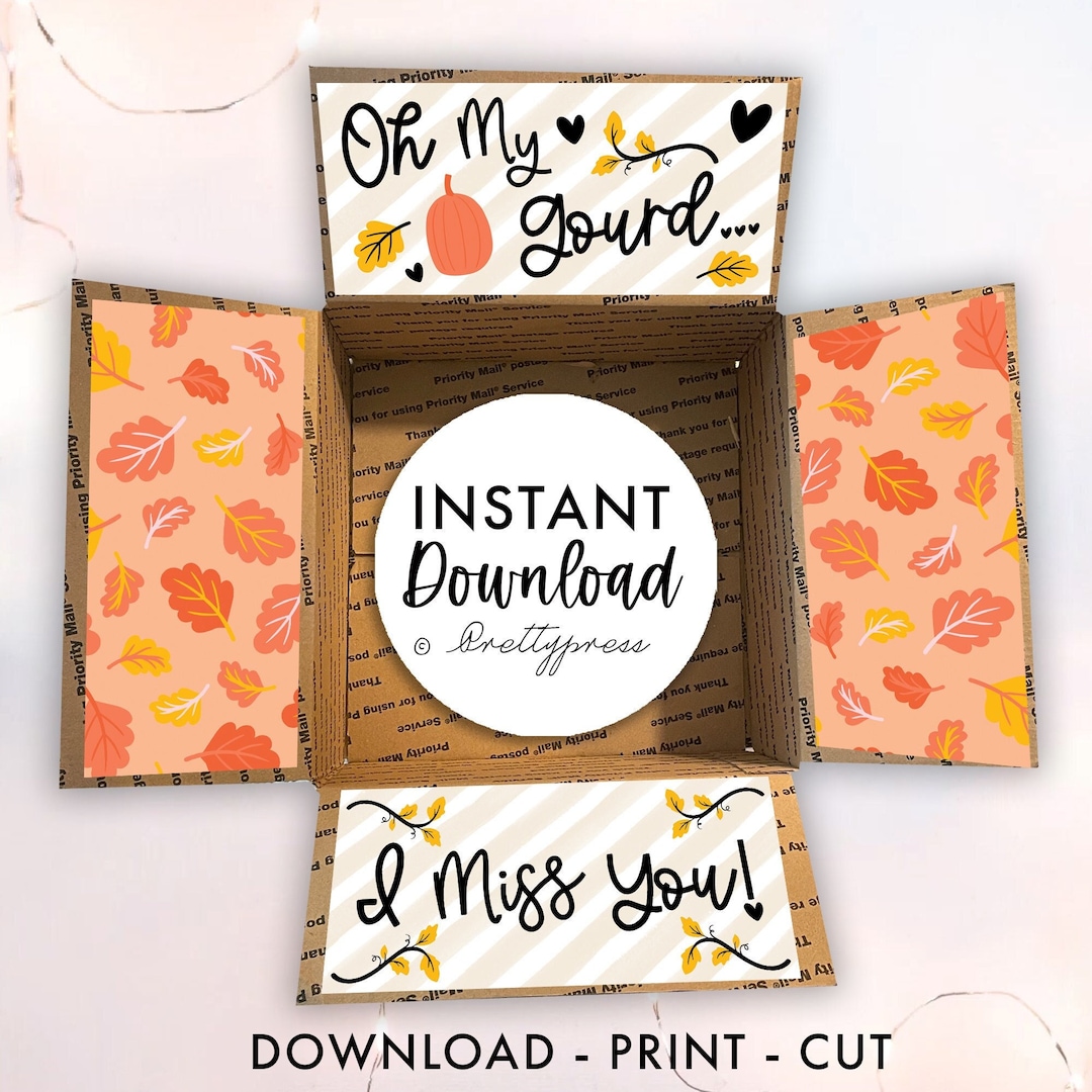 Fall Care Package Printables, College Box Decor (instant Download) - Etsy