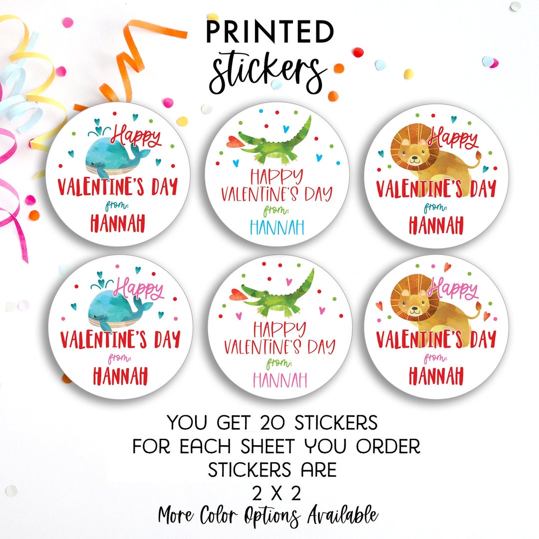 Kids Valentine Gifts for Classmates, Personalized Valentine's Day ...