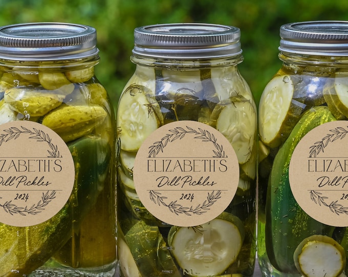 Personalized Canning Labels Vintage Style Fruit Canning Stickers Mason ...