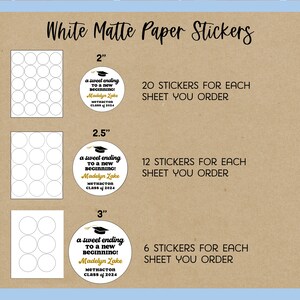 Personalized Graduation Stickers, A Sweet Ending Sticker, Graduation ...
