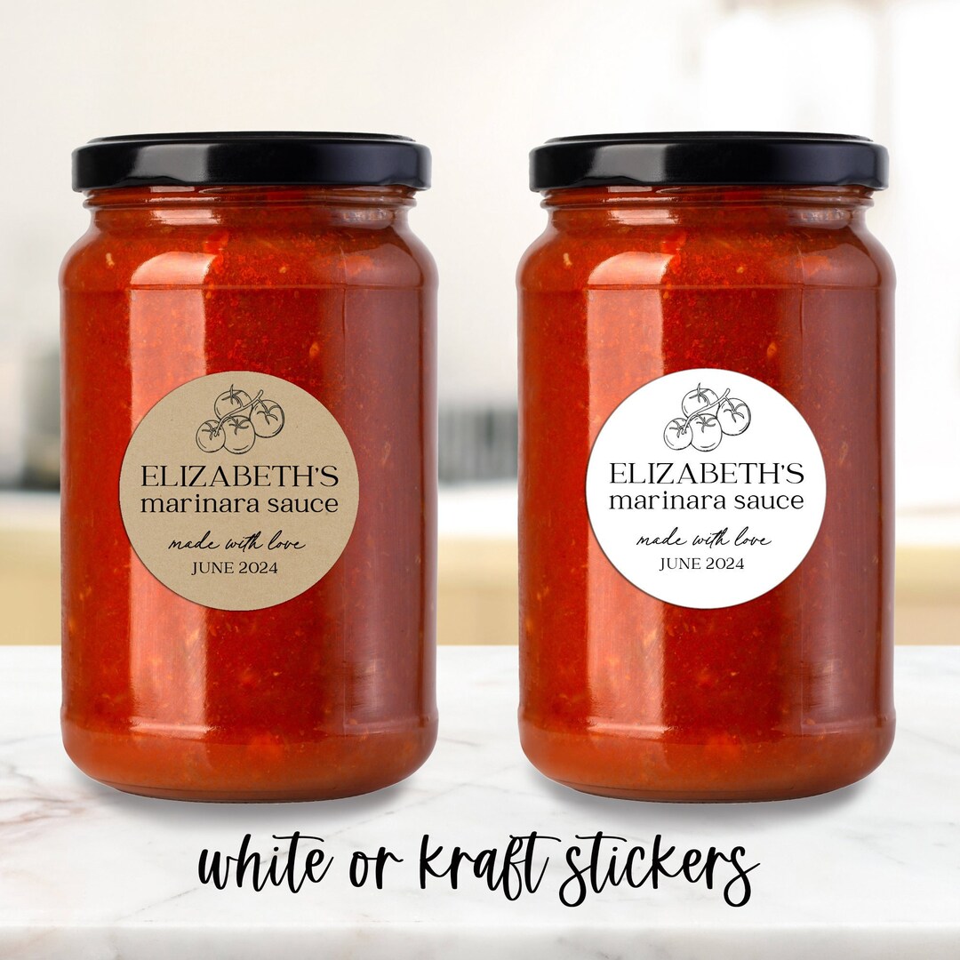 CUSTOM Label, Vintage Canning Jar Labels, Wedding Favor Sticker, Round ...