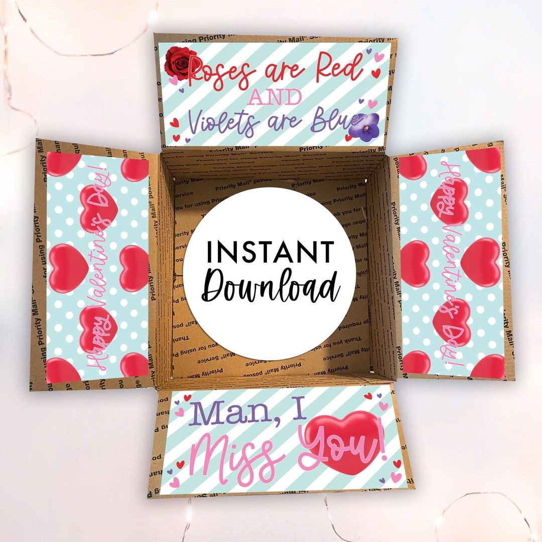 Care Package Printable, Valentine's Day Care Package, College Care ...