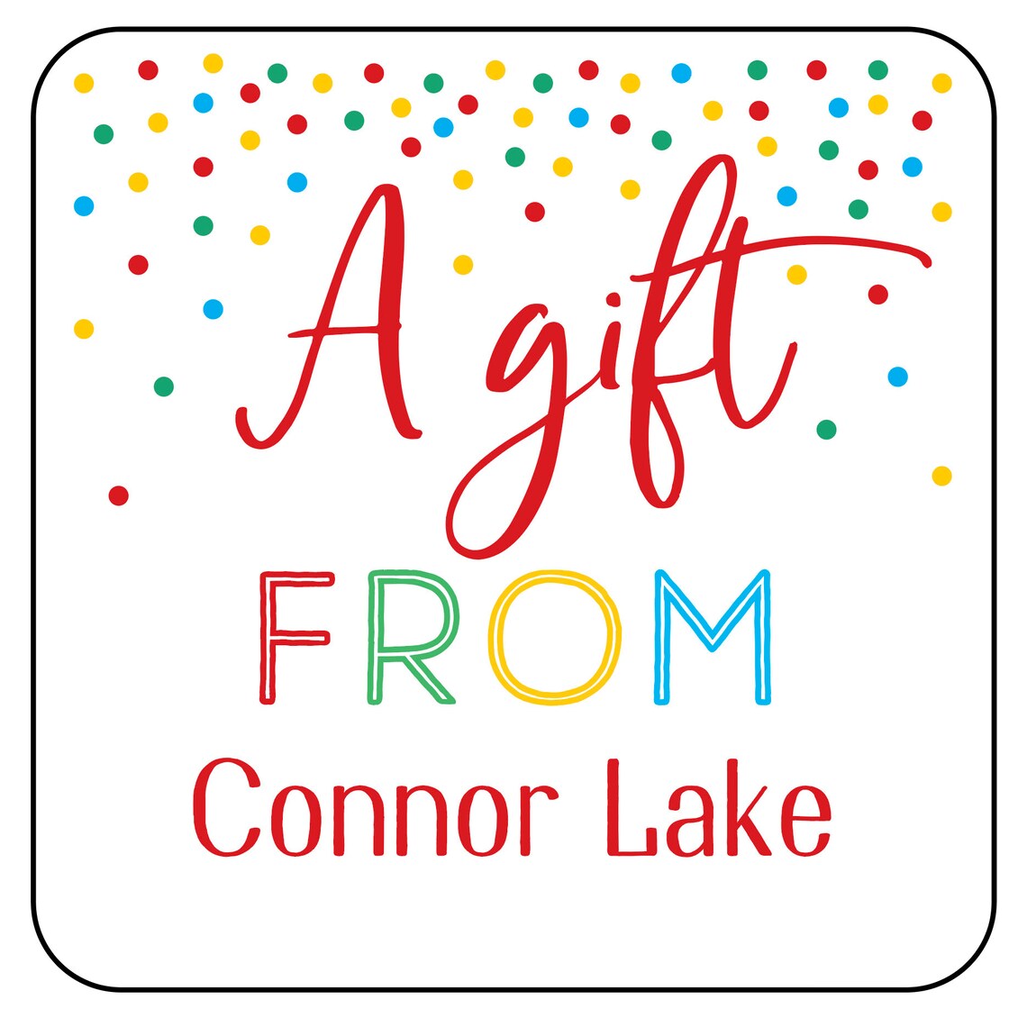 Boys Gift Tags Kids Gift Labels Printed Birthday Stickers - Etsy