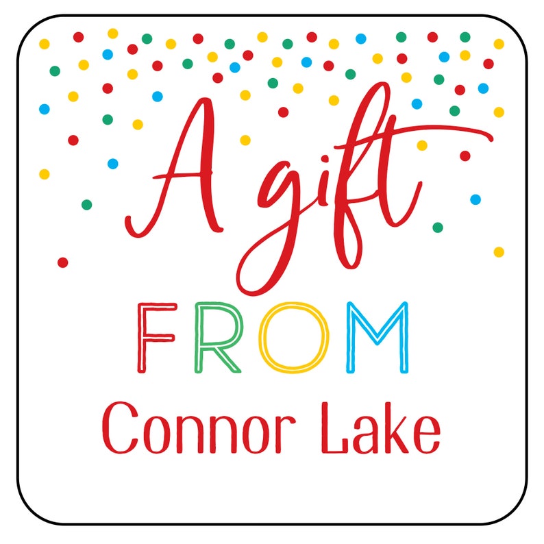 Boys Gift Tags Kids Gift Labels Printed Birthday Stickers - Etsy