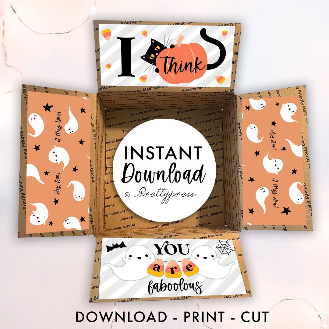 Care Package Printable, College Care Package Instant Download, I Think ...