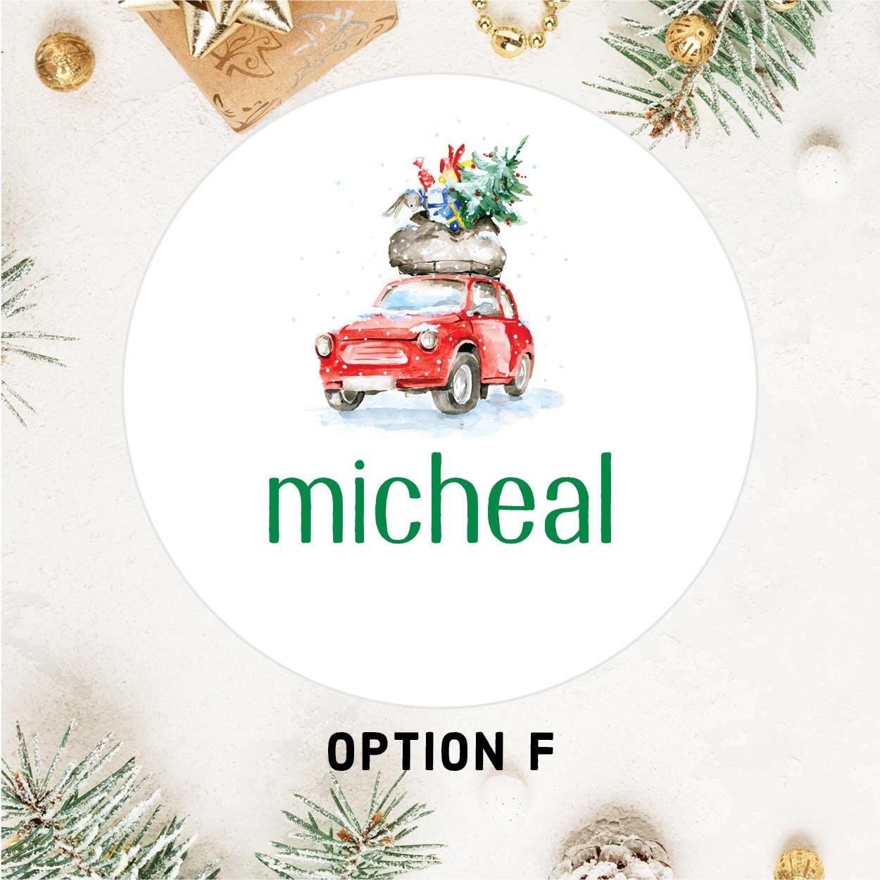 Christmas Name Stickers, Christmas Gift Stickers, Christmas Name Labels ...