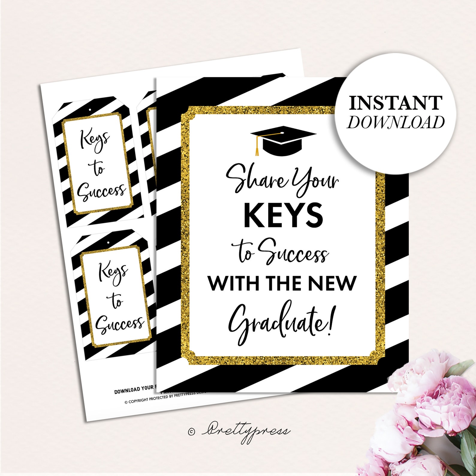 Keys to Success Graduation Party Decor Keys to Success Sign - Etsy
