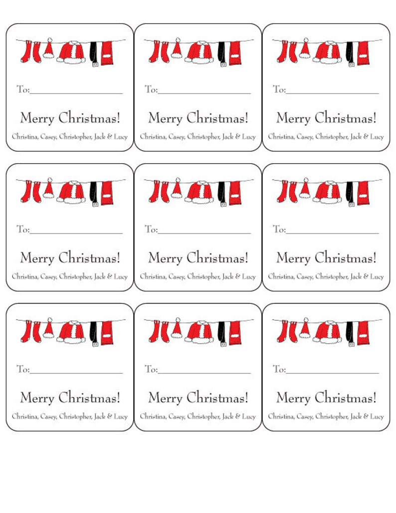 Kids Gift Label Gift Tags Birthday Stickers Personalized - Etsy