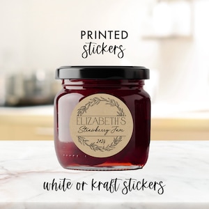 Personalized Canning Jar Labels, Custom Personalized Label, Modern ...