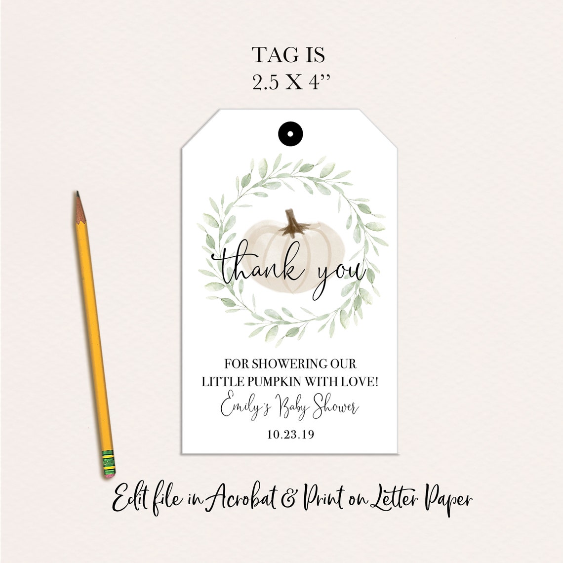 Little Pumpkin Favor Tags Printable Little Pumpkin Favor - Etsy