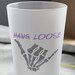 Pint Beer Glasses, Set of SIX, Skeleton One to Five Finger Full ...