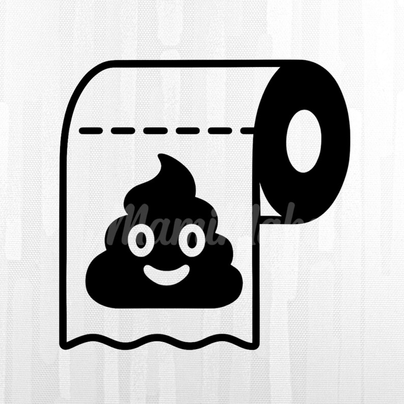 Funny Poop Emoji SVG Cut File for Cricut & Silhouette | Digital Clipart ...