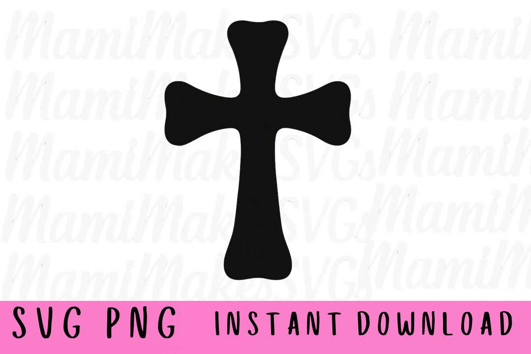 Groovy Cross SVG PNG – Christian Cut File for Cricut – Fun Rounded ...