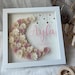 Moon and Stars Shadow Box Frame | Paper Flowers Frame | Baby Girl/boy ...