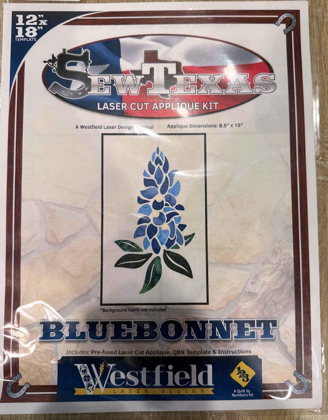 Bluebonnet Laser Cut Applique Kit, Quilt by Numbers - Etsy