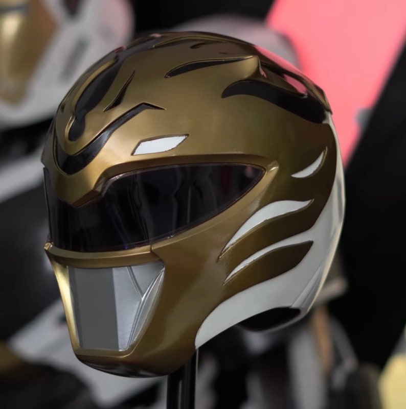 MMPR Helmets White Ranger - Etsy