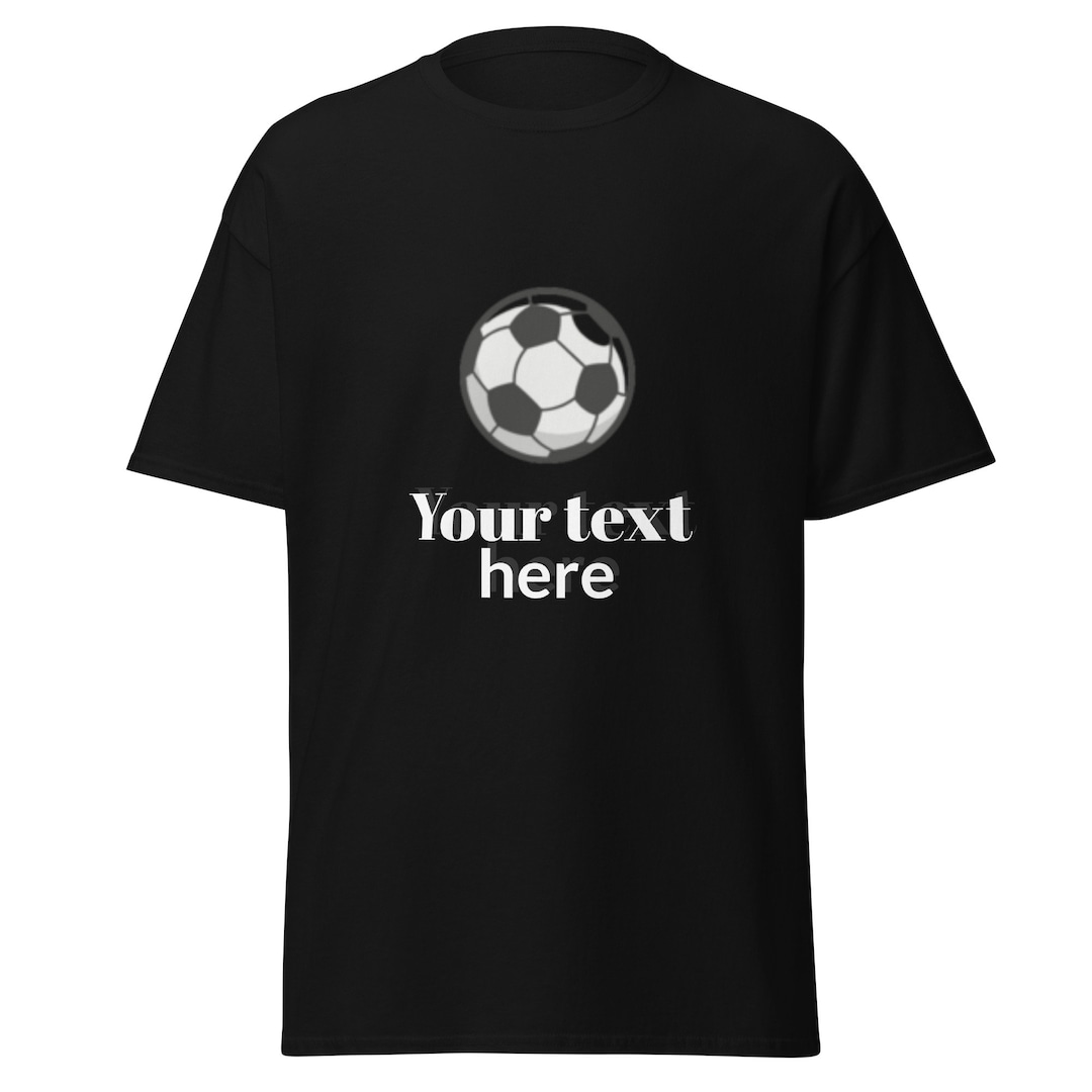 Personalized Soccer-football Logo T Shirt Add Text - Etsy