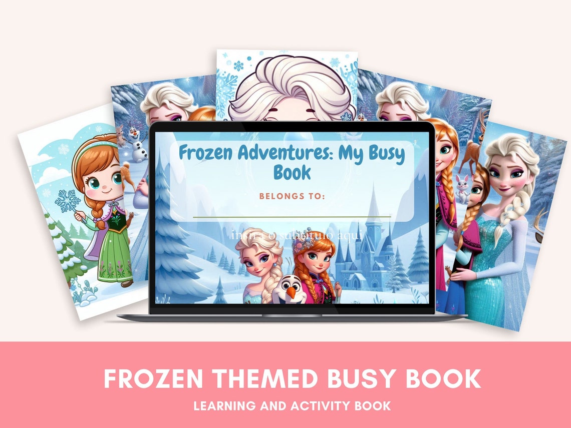 FROZEN Busy Book, Quite Book, Princess Busy Book, Learning Book ...