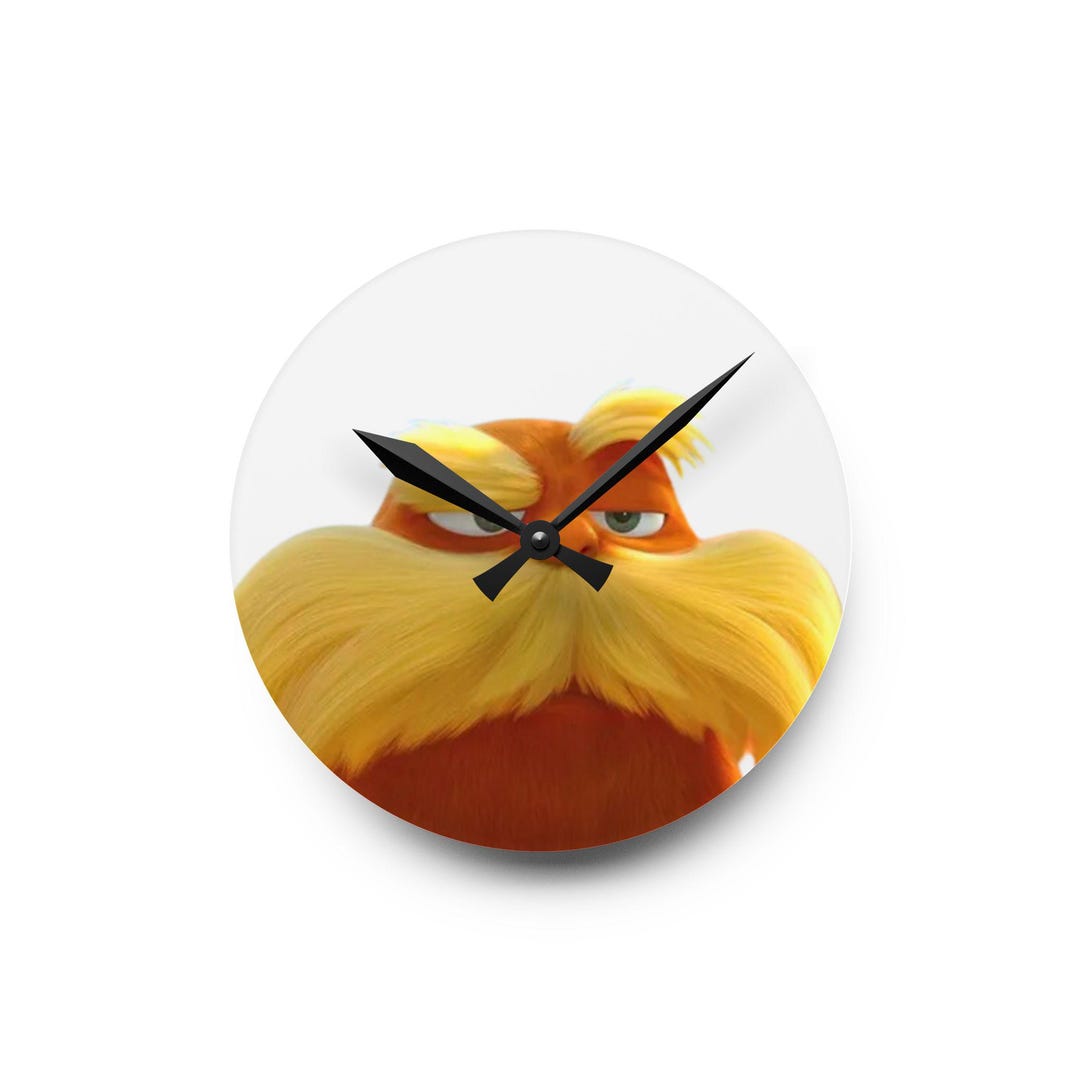 The Lorax Acrylic Wall Clock - Etsy