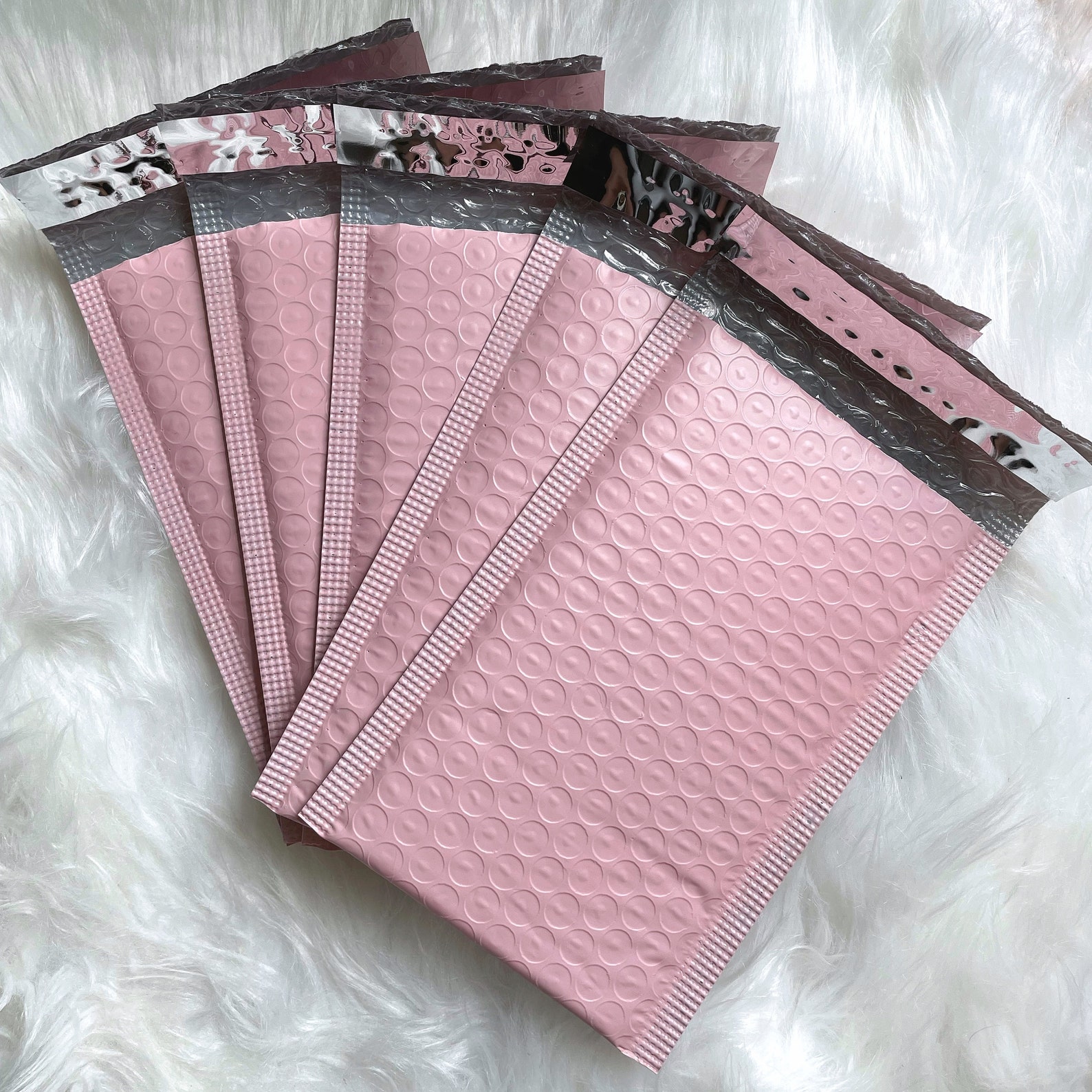 Matte Pink Padded Poly Bubble Mailer Small Lot or Bulk | Buy More and ...