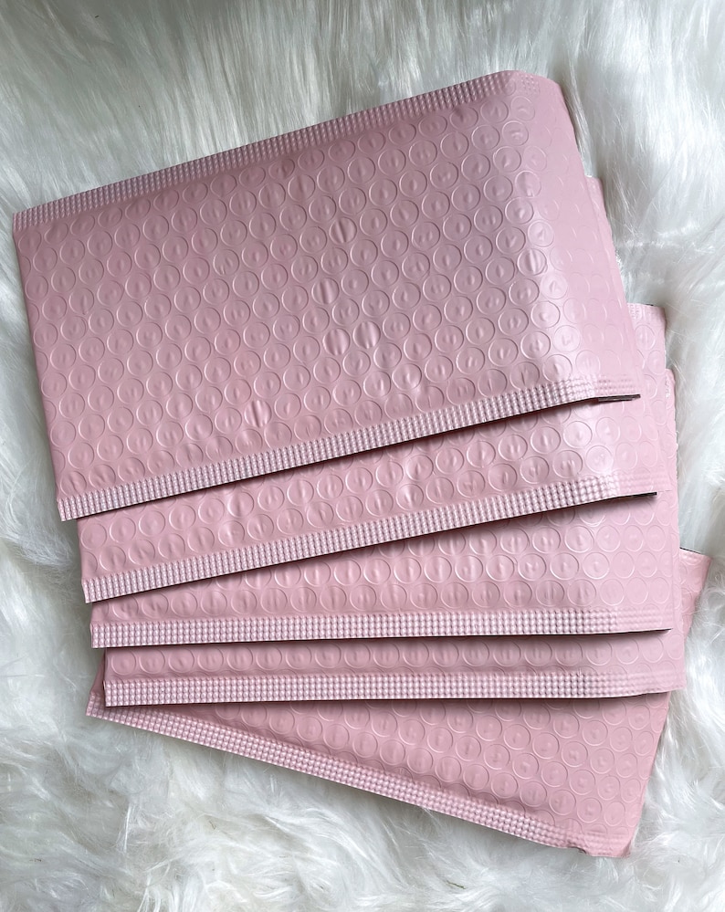 Matte Pink Padded Poly Bubble Mailer Small Lot or Bulk | Buy More and ...