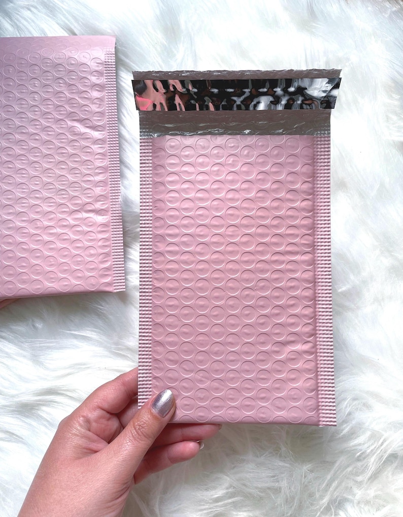 Matte Pink Padded Poly Bubble Mailer Small Lot or Bulk | Buy More and ...