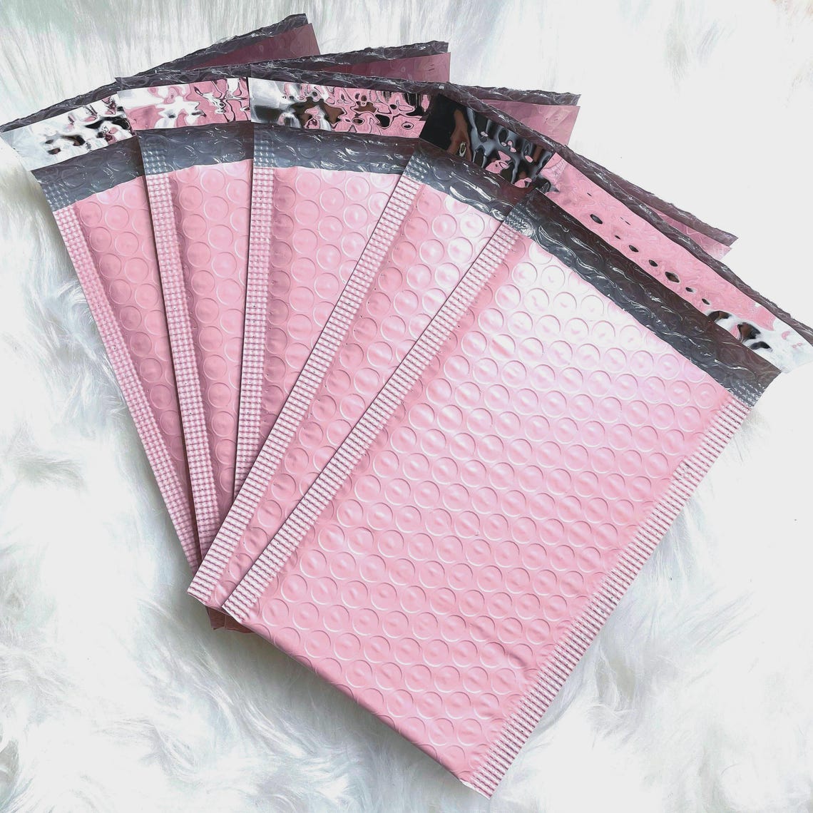 Pink Bubble Mailer Padded Shipping Supplies Branded Shop Mailer Small ...