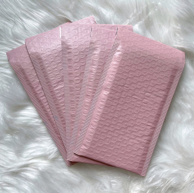 Matte Pink Padded Poly Bubble Mailer Small Lot or Bulk | Buy More and ...