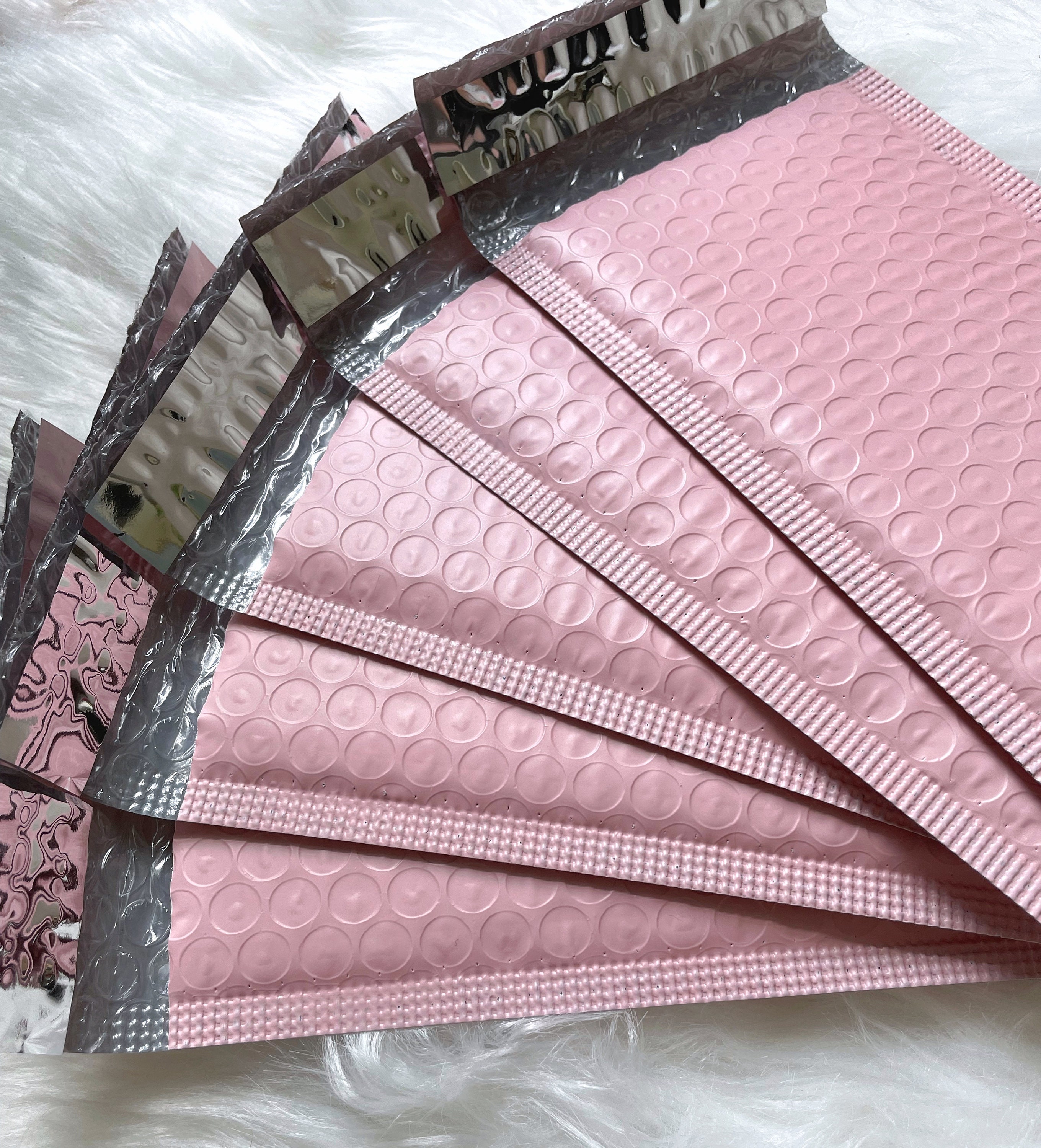 Matte Pink Padded Poly Bubble Mailer Small Lot or Bulk | Buy More and ...