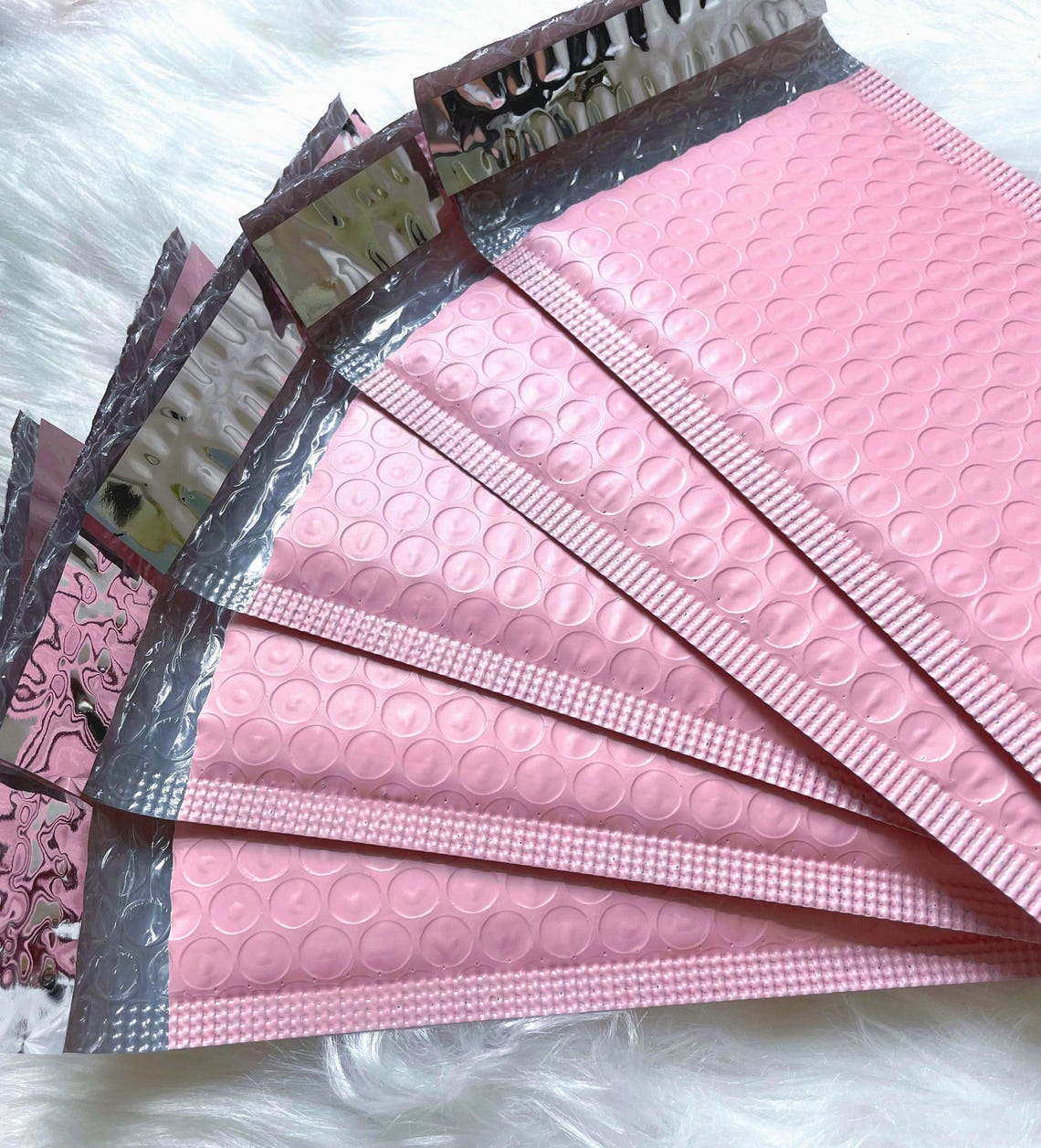 Pink Bubble Mailer Padded Shipping Supplies Branded Shop Mailer Small ...