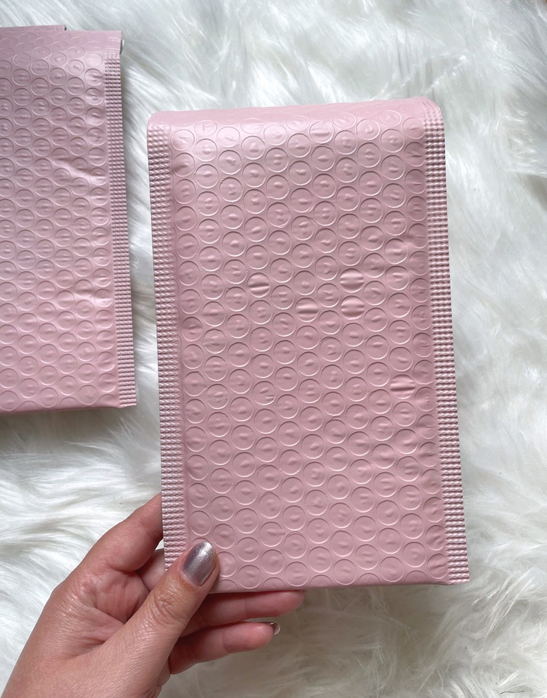 Matte Pink Padded Poly Bubble Mailer Small Lot or Bulk | Buy More and ...