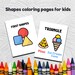 Printable Kids Coloring Book | Learn Shapes With Fun Pages | Shapes ...