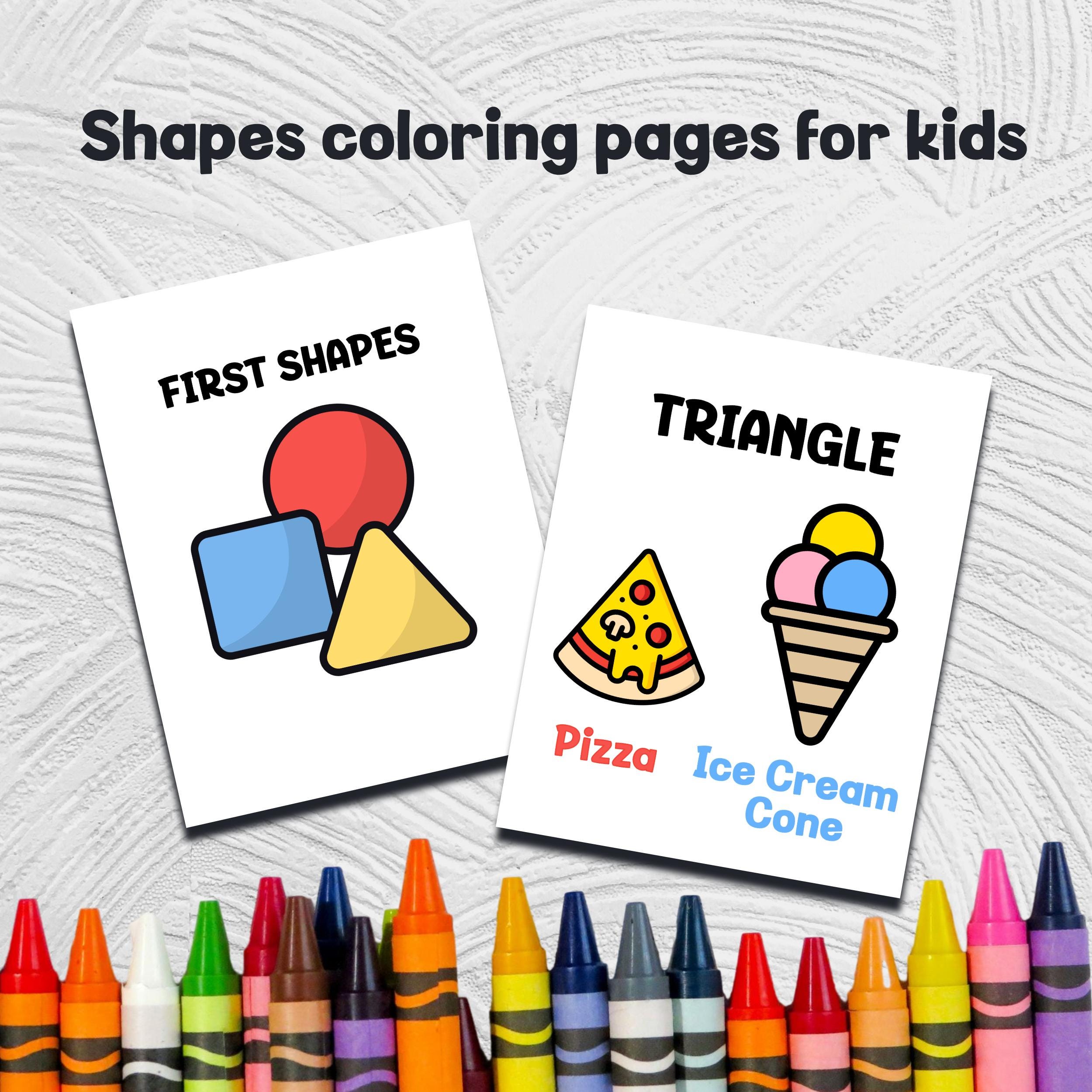 Printable Kids Coloring Book | Learn Shapes With Fun Pages | Shapes ...