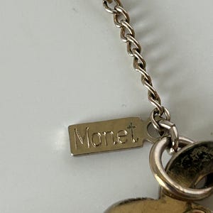 Signature MONET Large Link 6 3/4" Gold Tone Bracelet (1970s)-excellent ...