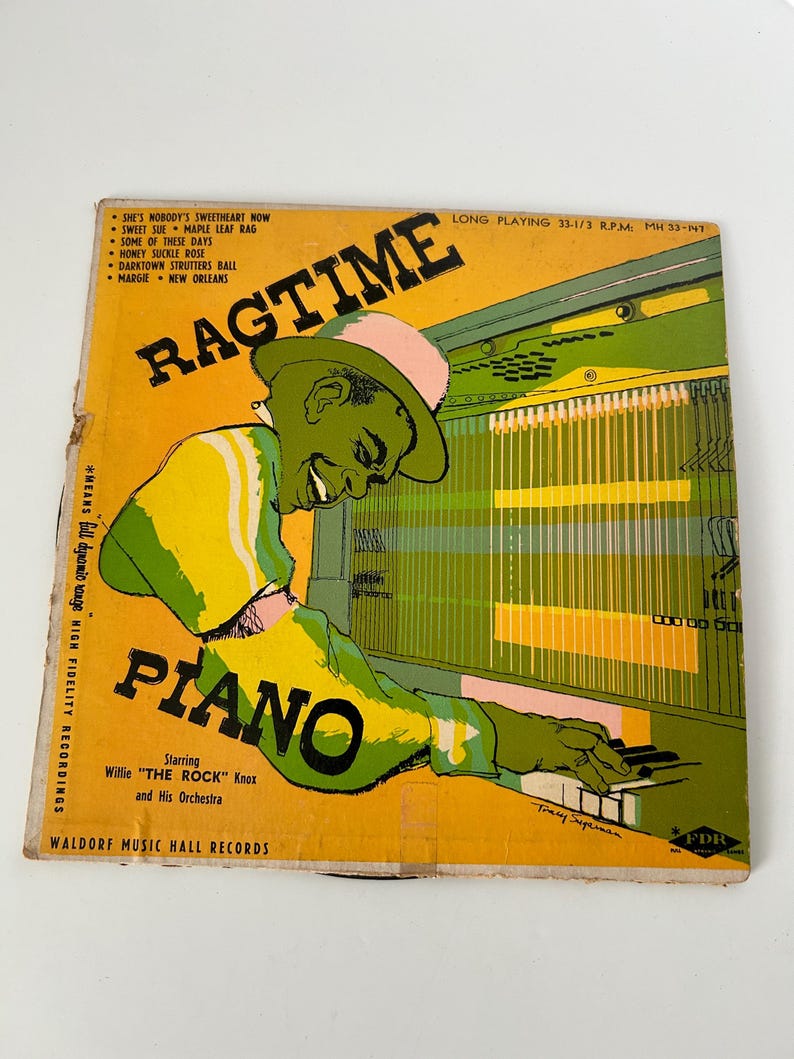 Vinyl 10" VINTAGE LP Willie "the Rock" Knox and His Orchestra - Ragtime ...