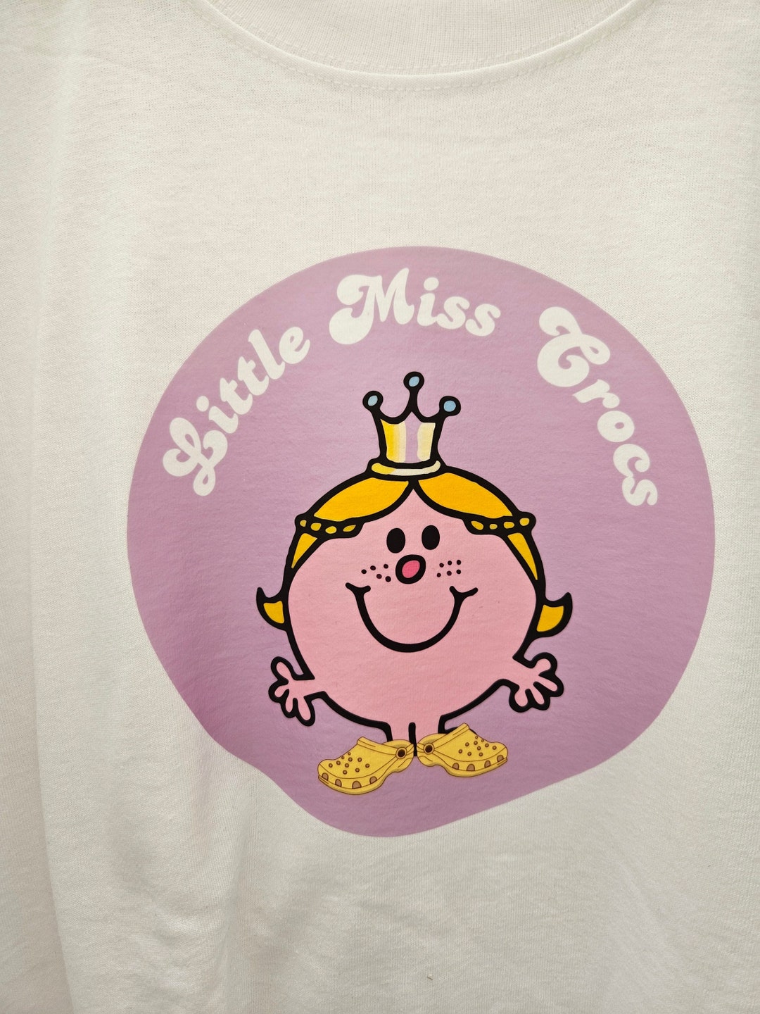 Little Miss Crocs Mr Men & Little Miss Printed T-shirt Nostalgic Cute ...
