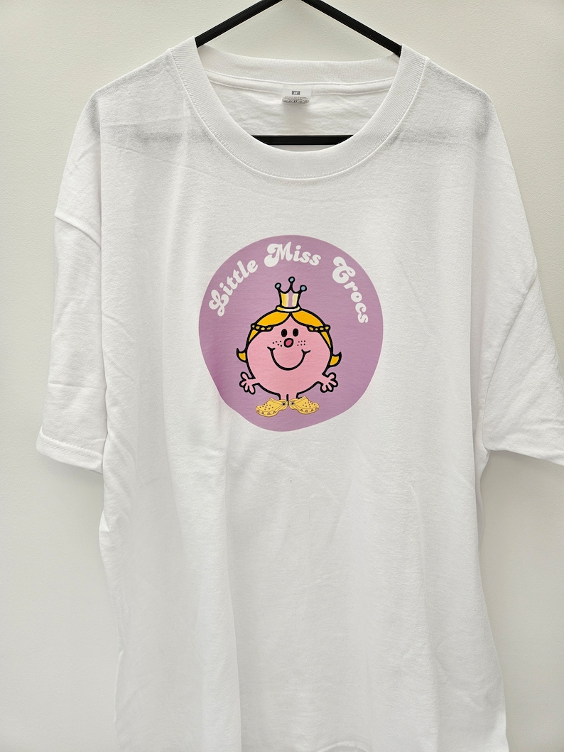 Little Miss Crocs Mr Men & Little Miss Printed T-shirt Nostalgic Cute ...