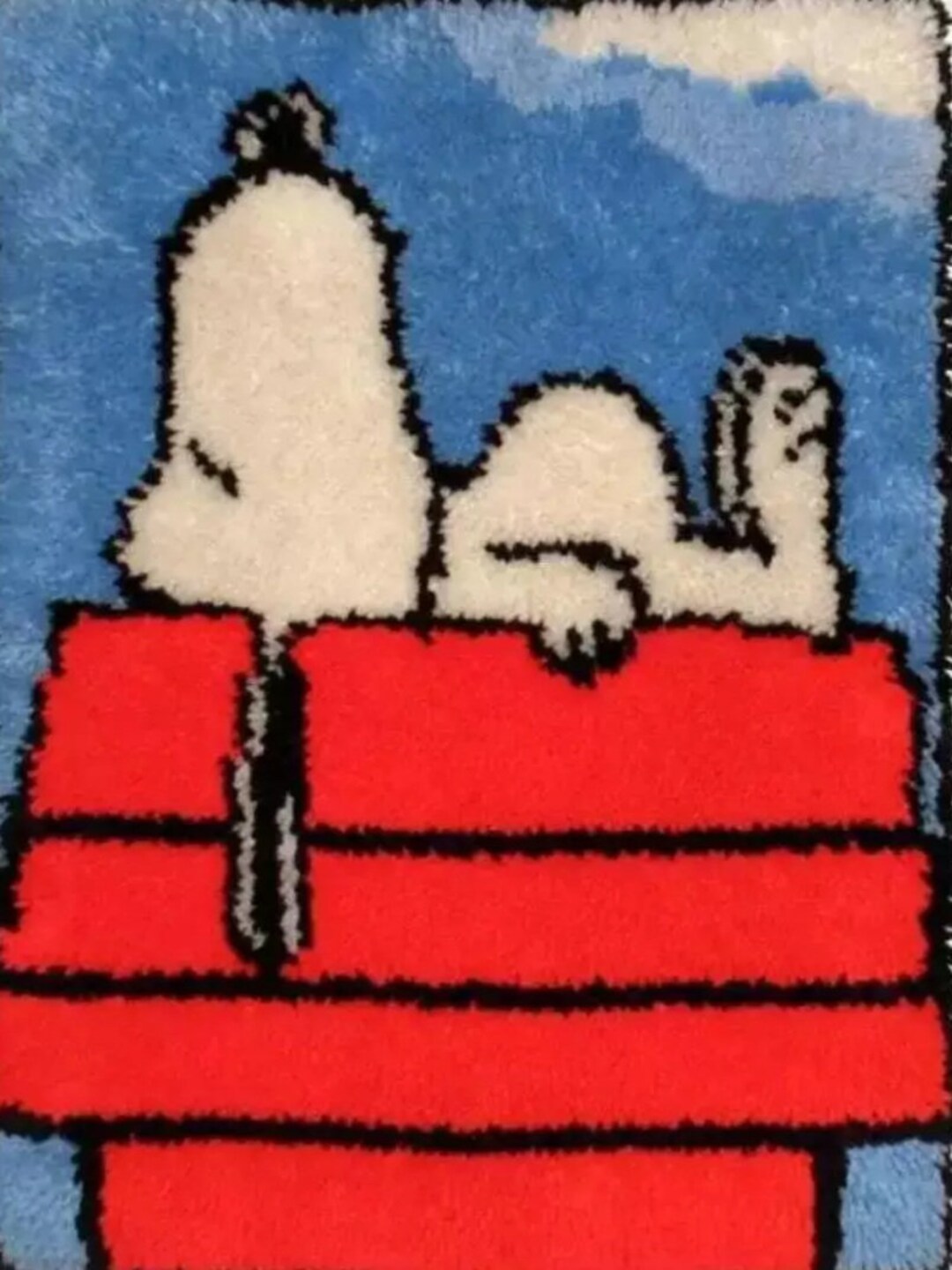 Lazy Snoopy Latch Hook Kit, DIY Craft - Etsy